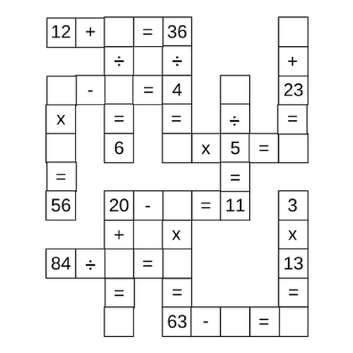 Z h Die Kirche Stromspannung Math Crossword Puzzles Mach Weiter